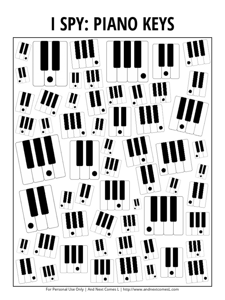 I Spy Piano Keys Game Guide | PDF