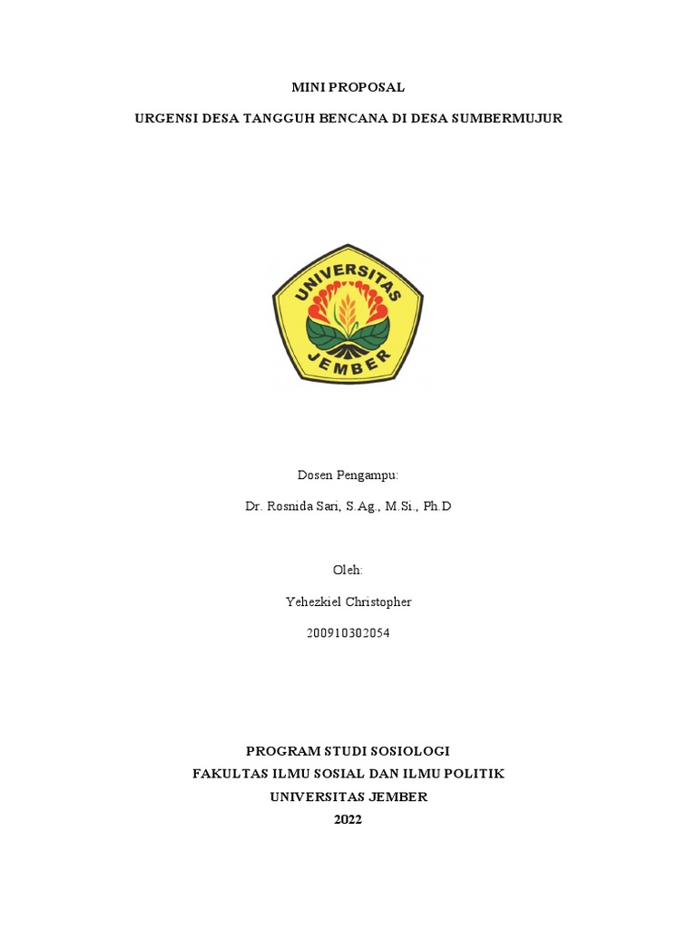 Yehezkiel Christopher - 200910302054 - Metode Penilitian Sosial E4 Plan B | PDF | Ilmu Sosial ...