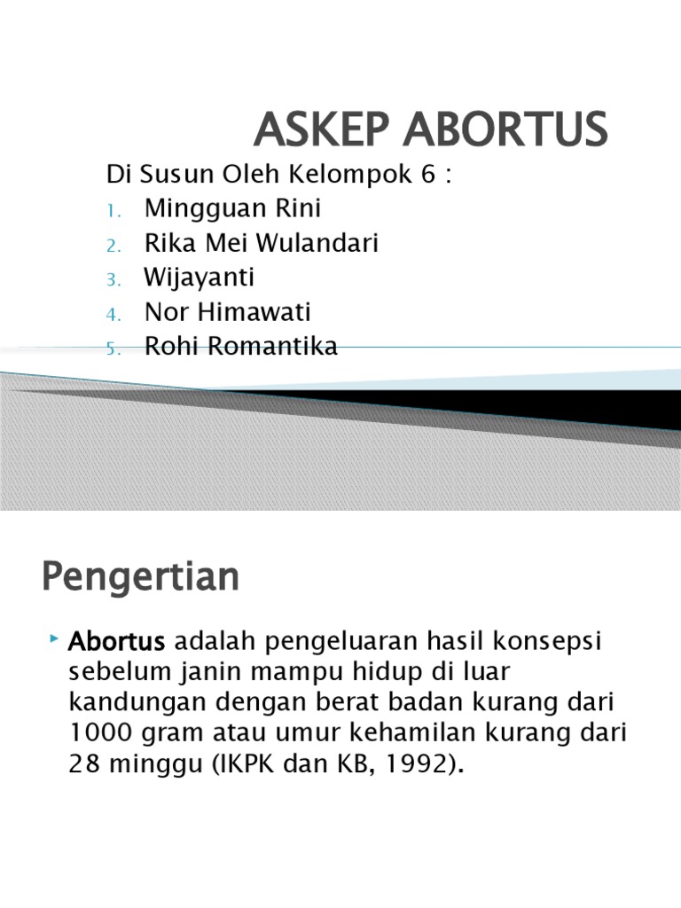 Askep Abortus | PDF