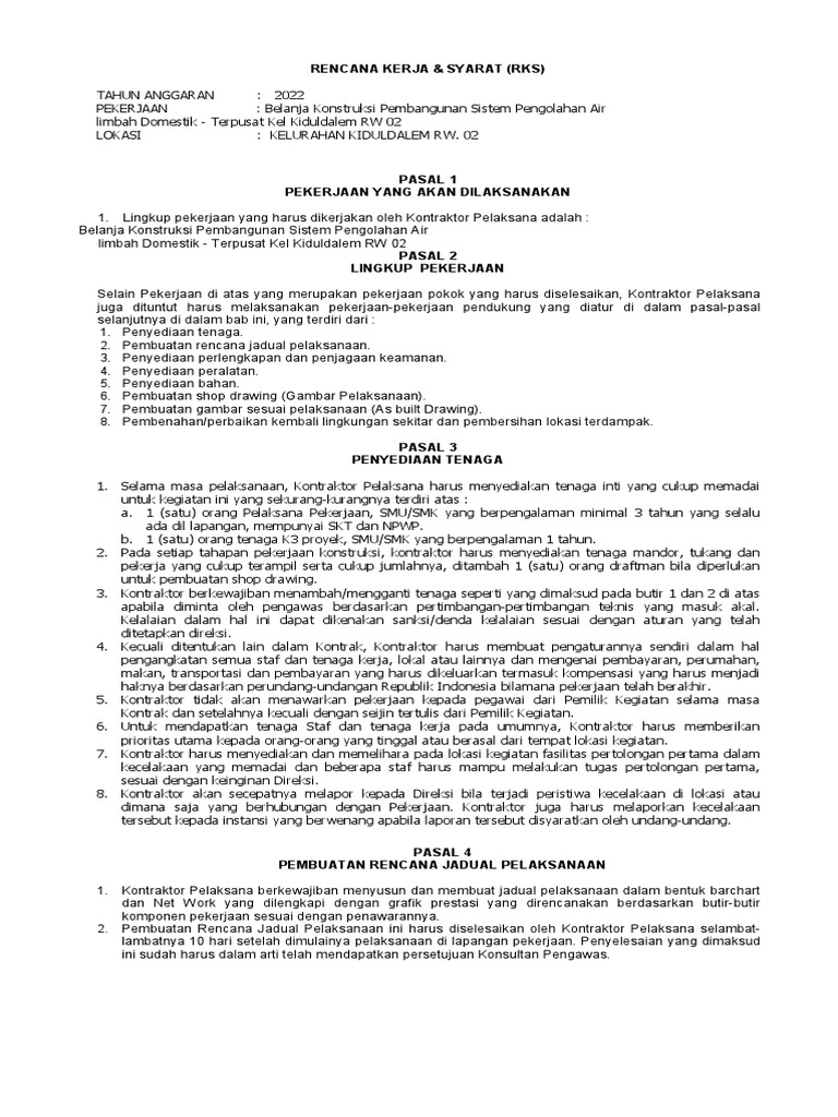 RKS DED IPAL KIDULDALEM - Rw2doc | PDF