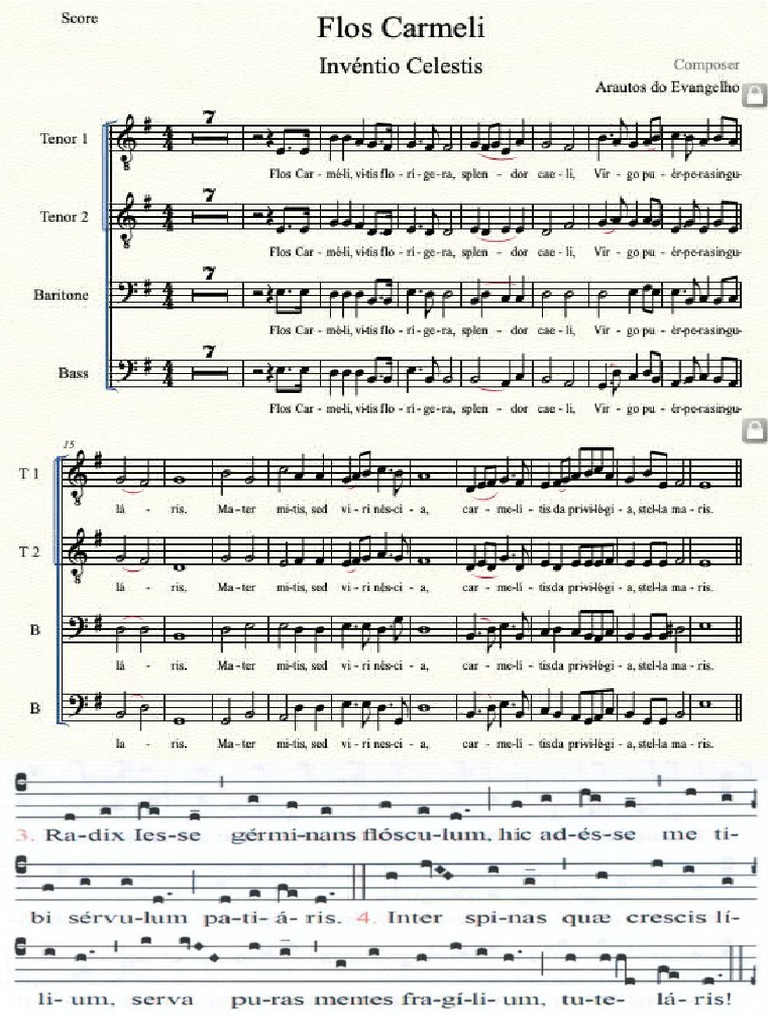 Flos Carmeli p.1 | PDF