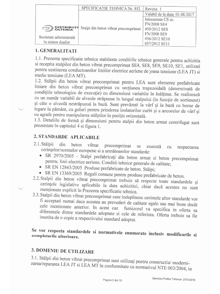 Stalpi-din-beton-vibrat-precomprimat_ST_852 | PDF