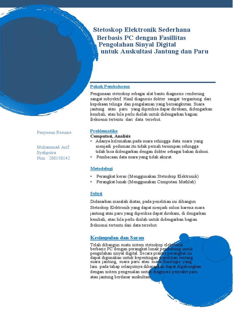 Resume Analisis Keefektifan Penggunaan Filter FIR Dan IIR Pada Sinyal Pernapasan EMGdi Dengan ...