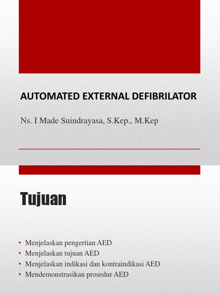 BCLS (Automated External Defibrilator) | PDF