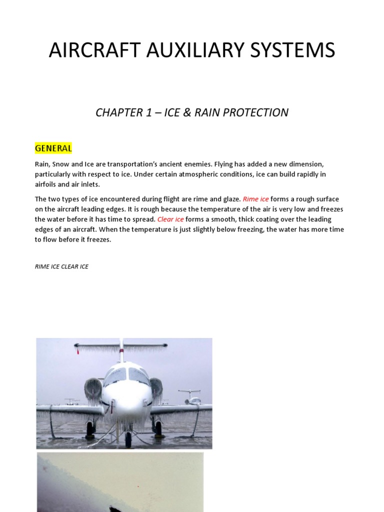 M11.03 Auxiliary System Lesson # 1 | PDF | Ice | Pump