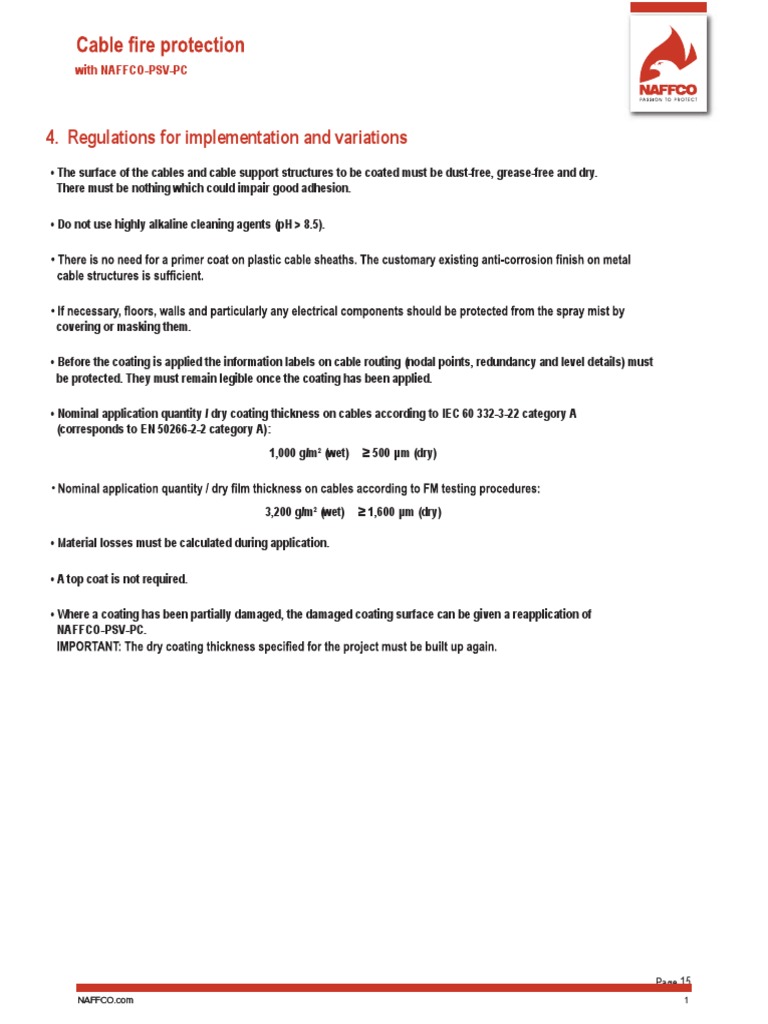 Naffco-Psv-Pc Application Procedure | PDF | Materials | Industrial ...