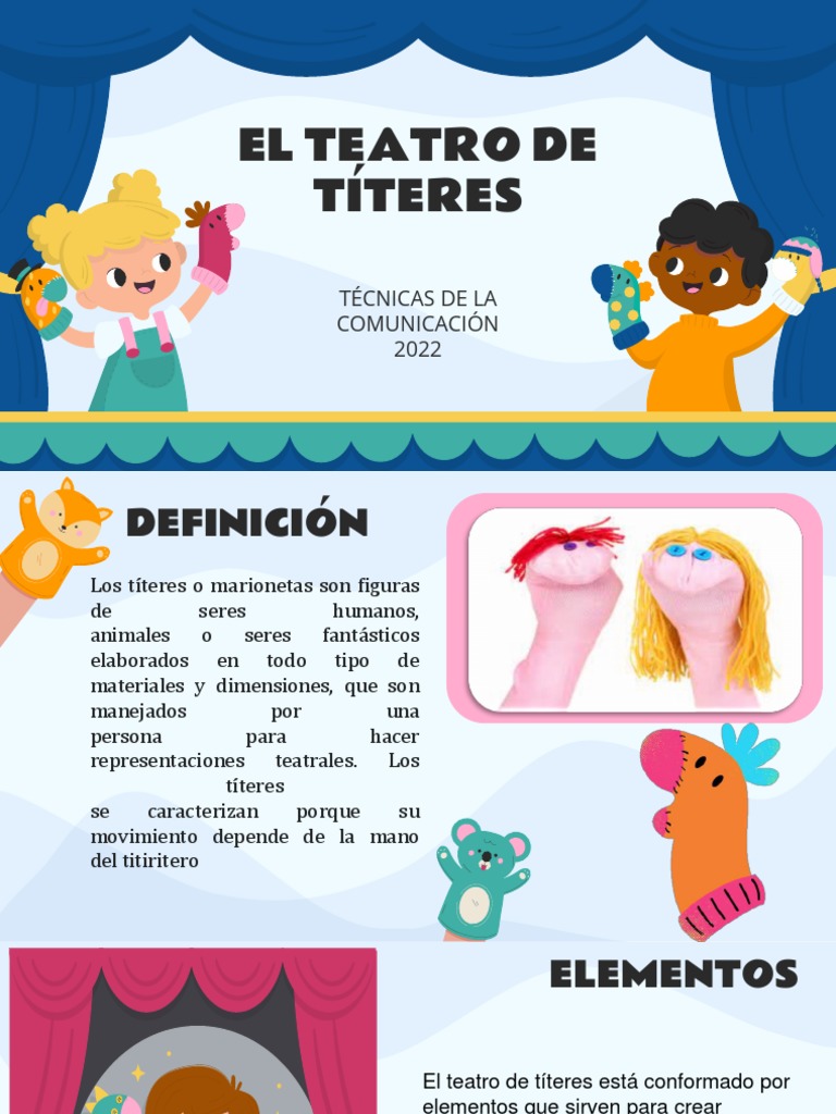 Características y Tipos de Títeres | PDF | Marionetas | Entretenimiento