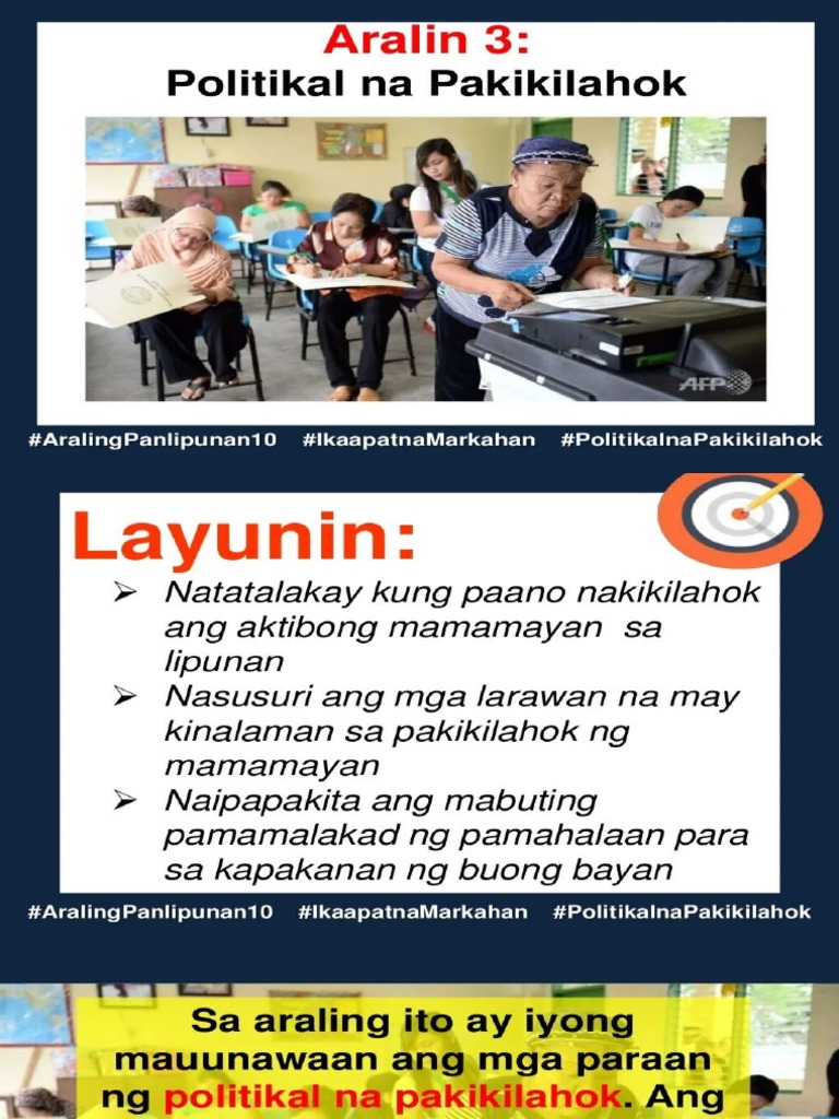 Politikal Na Pakikilahok | PDF