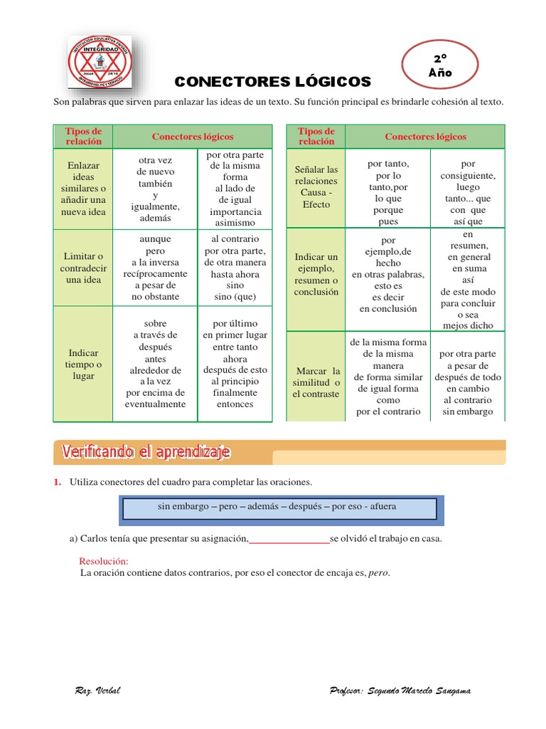 9 Práctica de Conectores Lógicos | PDF