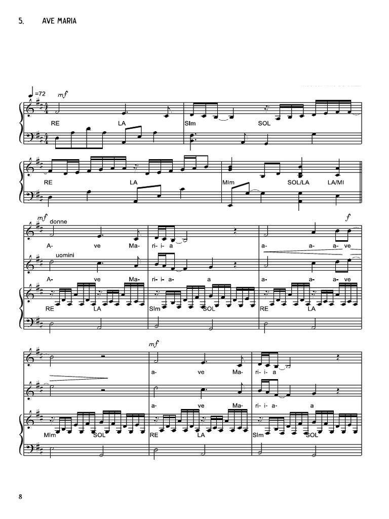 Ave Maria - Donna Dell'attesa - Casucci | PDF