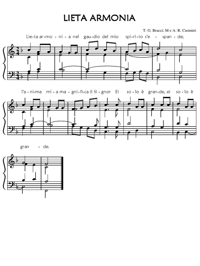 Lieta Armonia | PDF