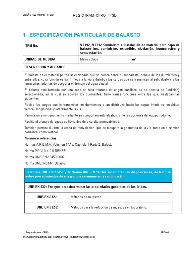Balasto y Subbalasto | PDF | Hierro | Carbonato