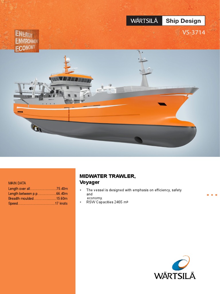 Datasheet Ship Design Trawler WSD 6112 | PDF | Fishing Trawler ...