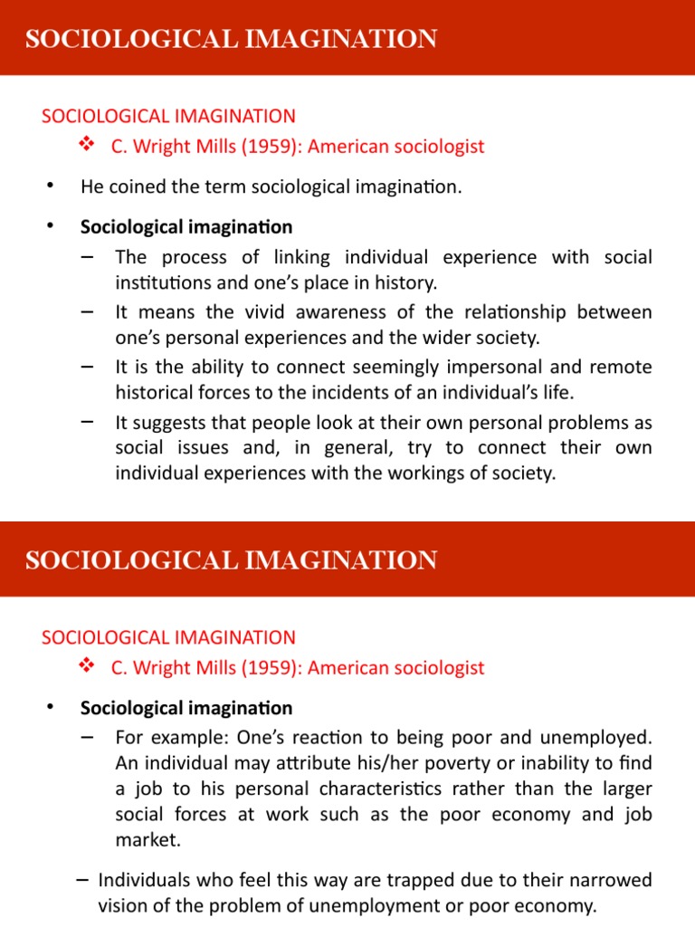 Understanding Sociological Imagination | PDF | Sociology | Experience