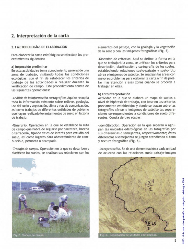 Guia para Cartografía Inegi | PDF | Suelo | Mapa