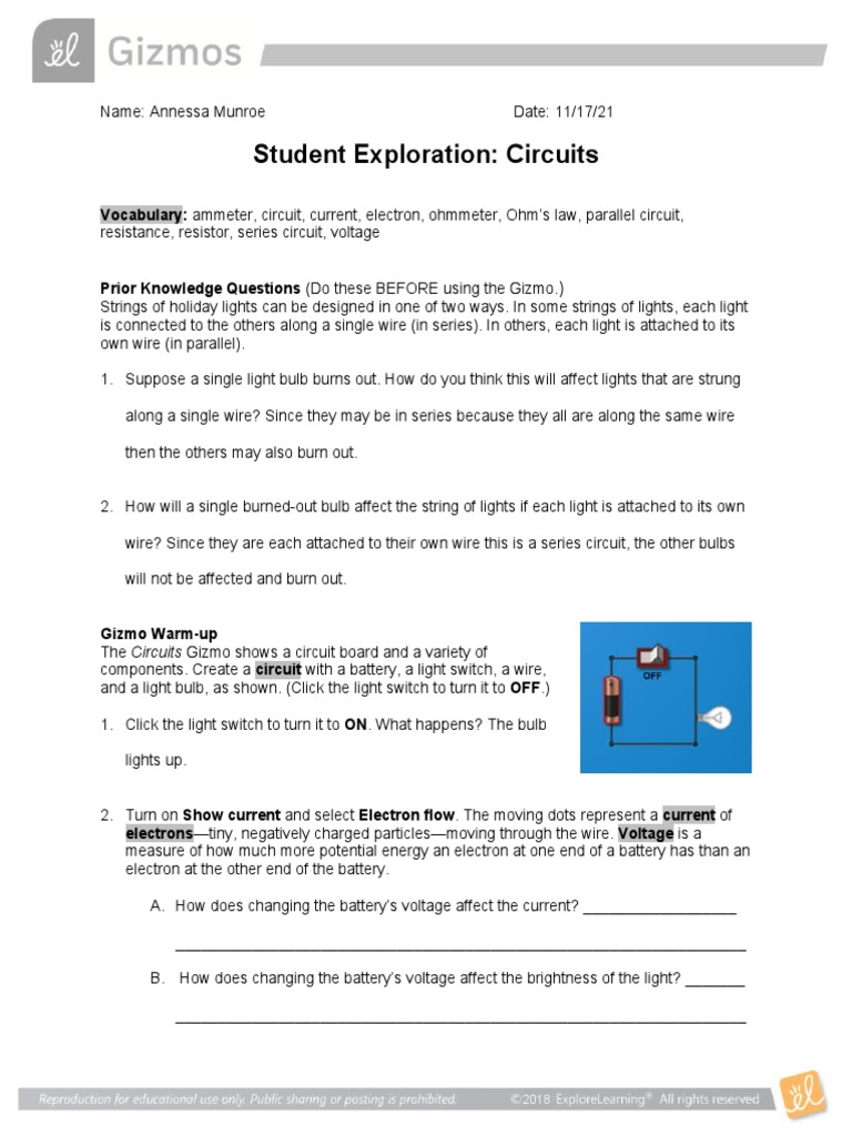 Circuits Lab Pdf Series And Parallel Circuits Electrical Resistance And Conductance
