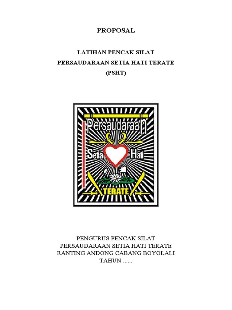 Proposal Membuka Latihan PSHT | PDF