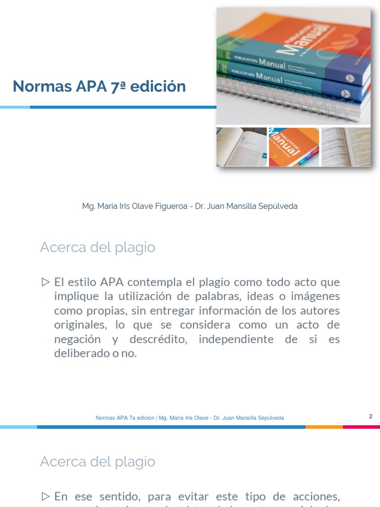 Normas APA 7a Edición | PDF