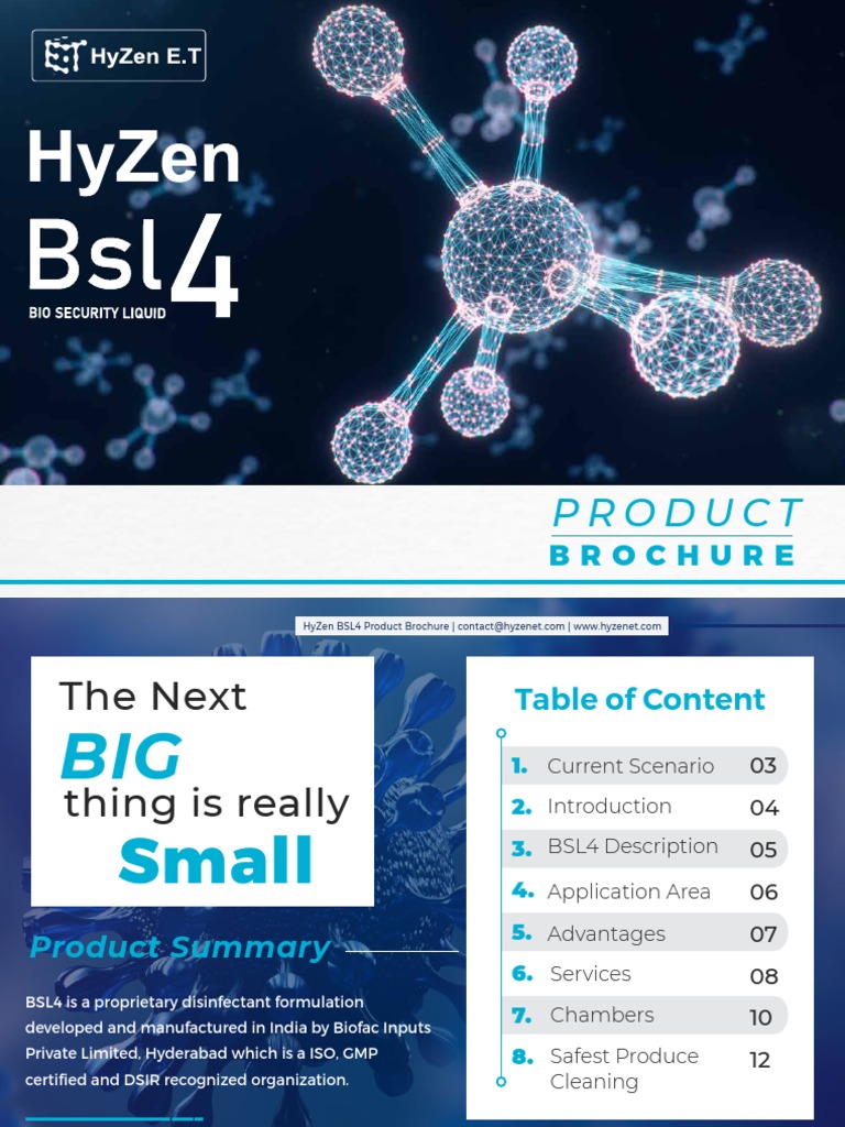 HyZen Brochure v5 | PDF | Disinfectant | Nanoparticle