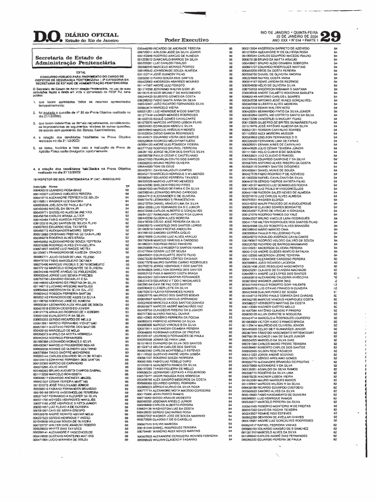 Resultado Seap 2003 | PDF