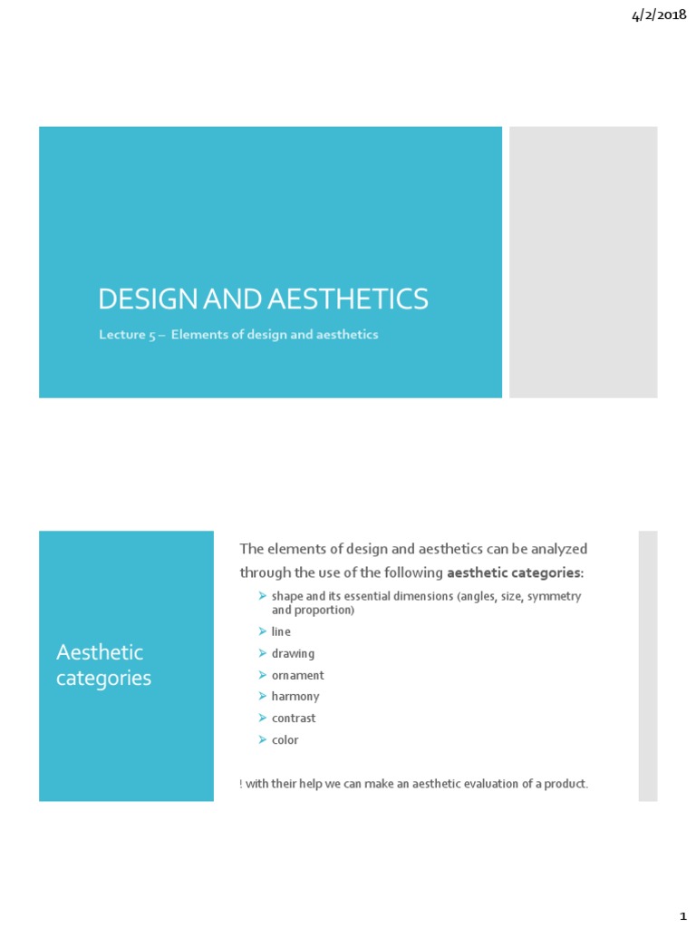 Elements of Design and Aesthetics: Analyzing Shape, Line, Color, and ...