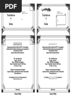 Undangan Sabun | PDF