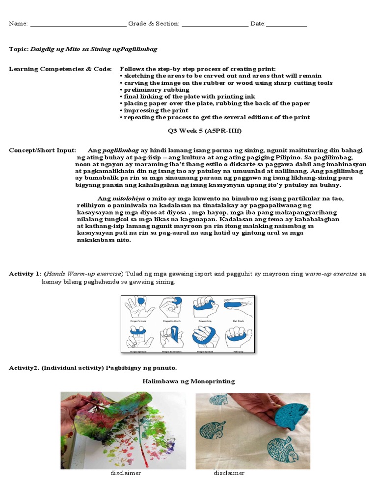 A5 Q3 Week 5 | PDF