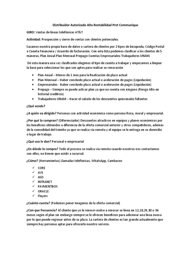 Distribuidor Autorizado Alta Rentabilidad Pret Communique | PDF | Informática | Business