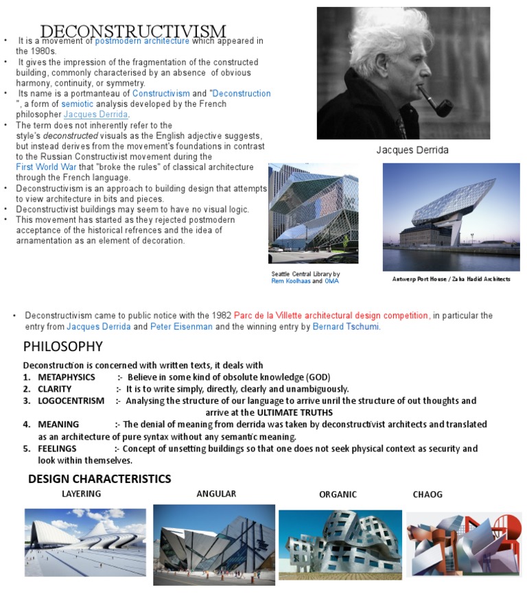 Deconstructivism | PDF | Metaphilosophy | Western Philosophy