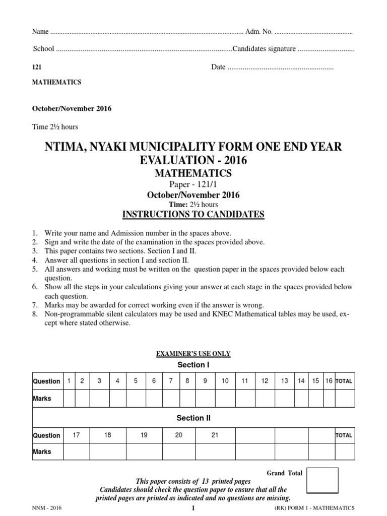 Form 1 Maths | PDF | Density | Triangle