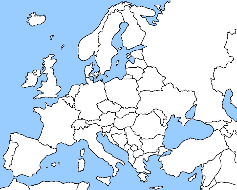 Euro Map Template | PDF