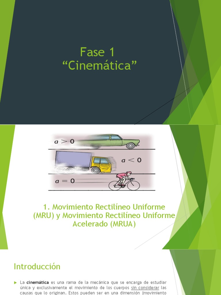 MRU y MRUA | PDF | Cinemática | Velocidad