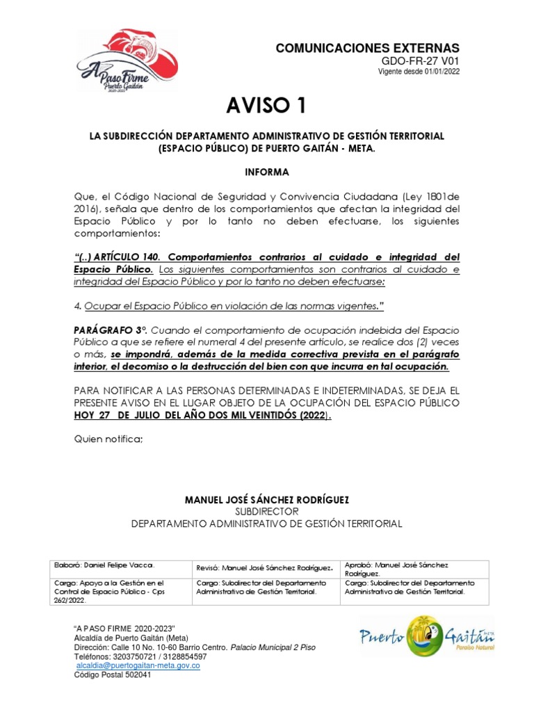 Avisos 20221 | PDF | Gobierno | Justicia