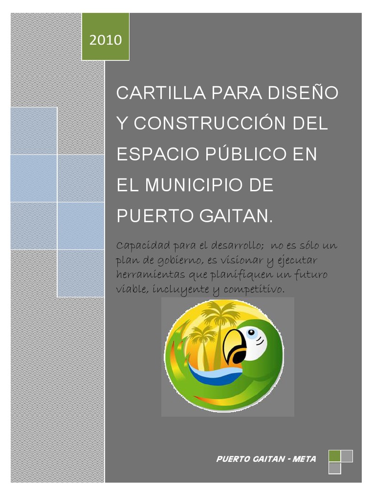 Diseño del Espacio Público en Puerto Gaitán | PDF | Peatonal | Diseño