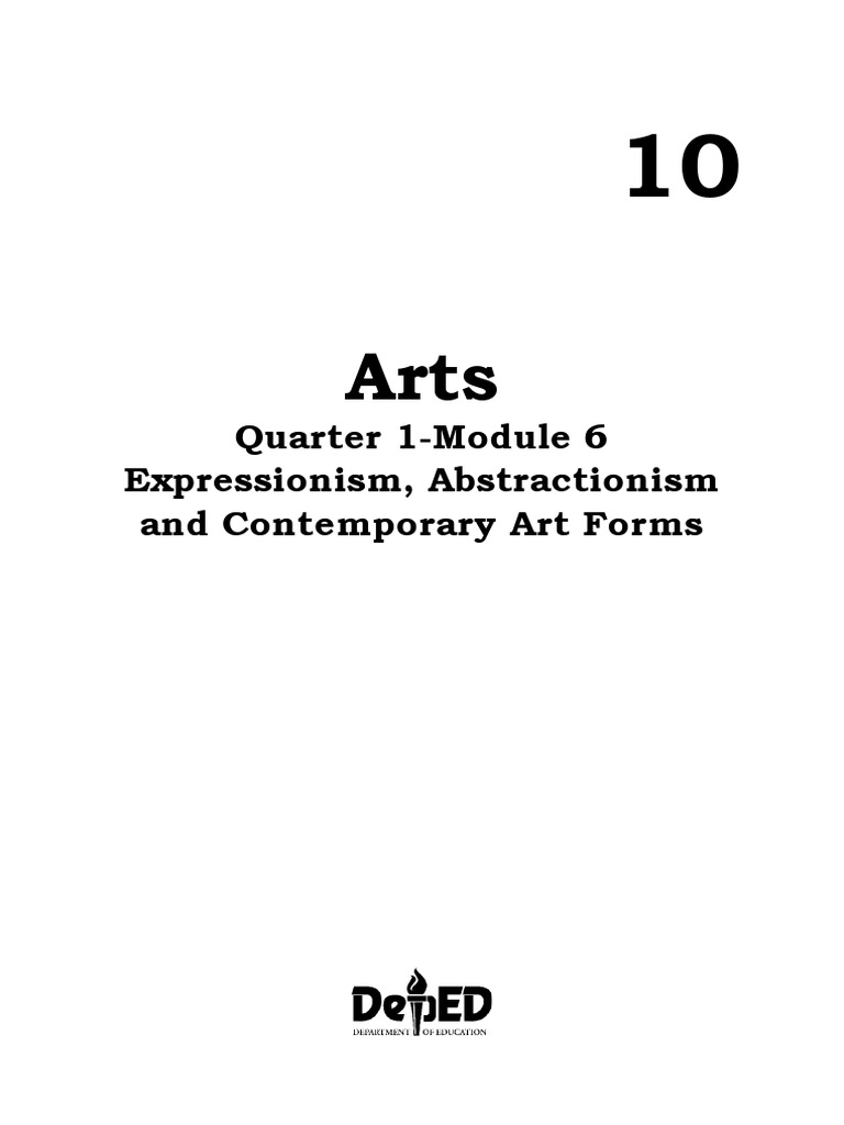 6 - Q1 MAPEH - Arts | PDF | Abstract Art | Paintings