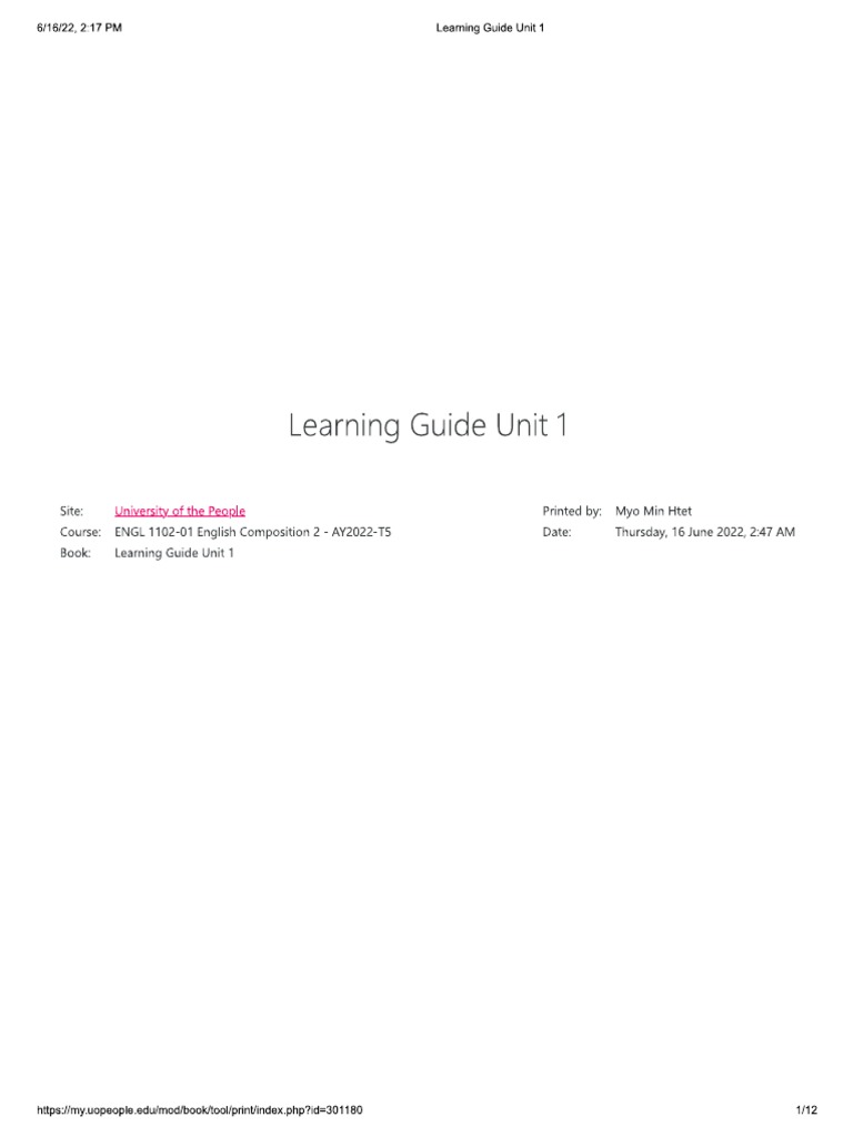 Engl 1102 Learning Guide Unit 1 Pdf