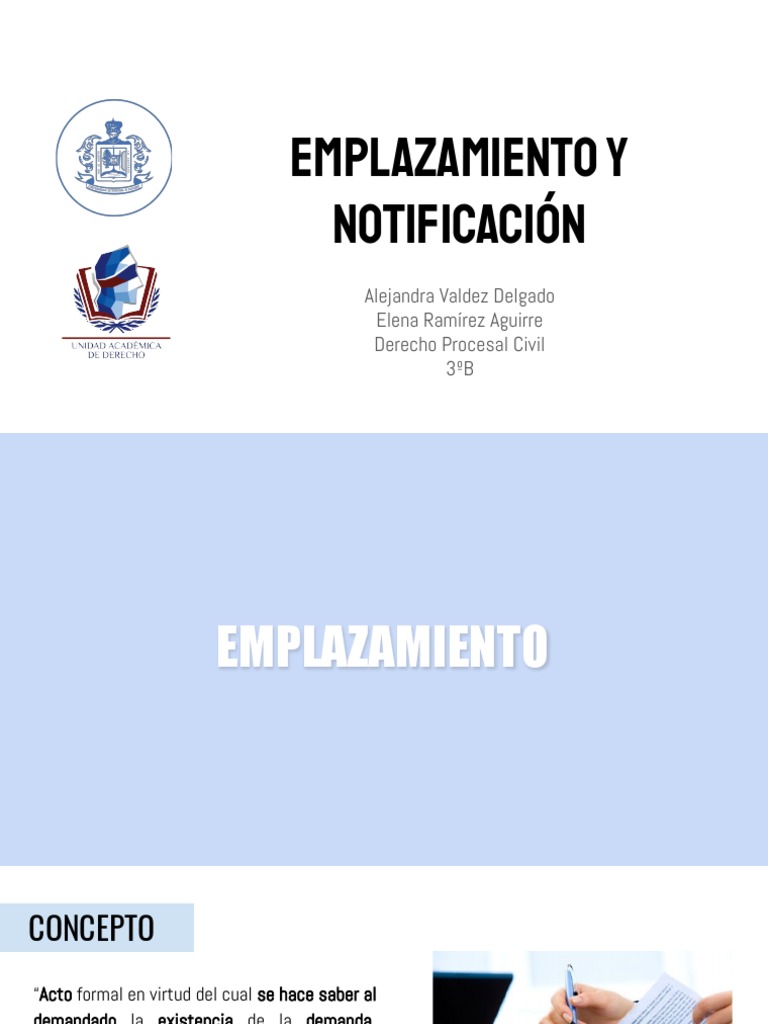 Emplazamiento y Notificación | PDF | Demanda judicial | Ley procesal