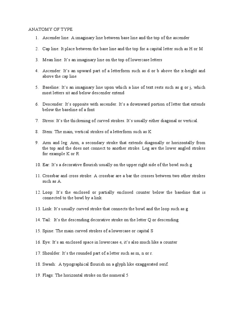 Anatomy of Type | PDF