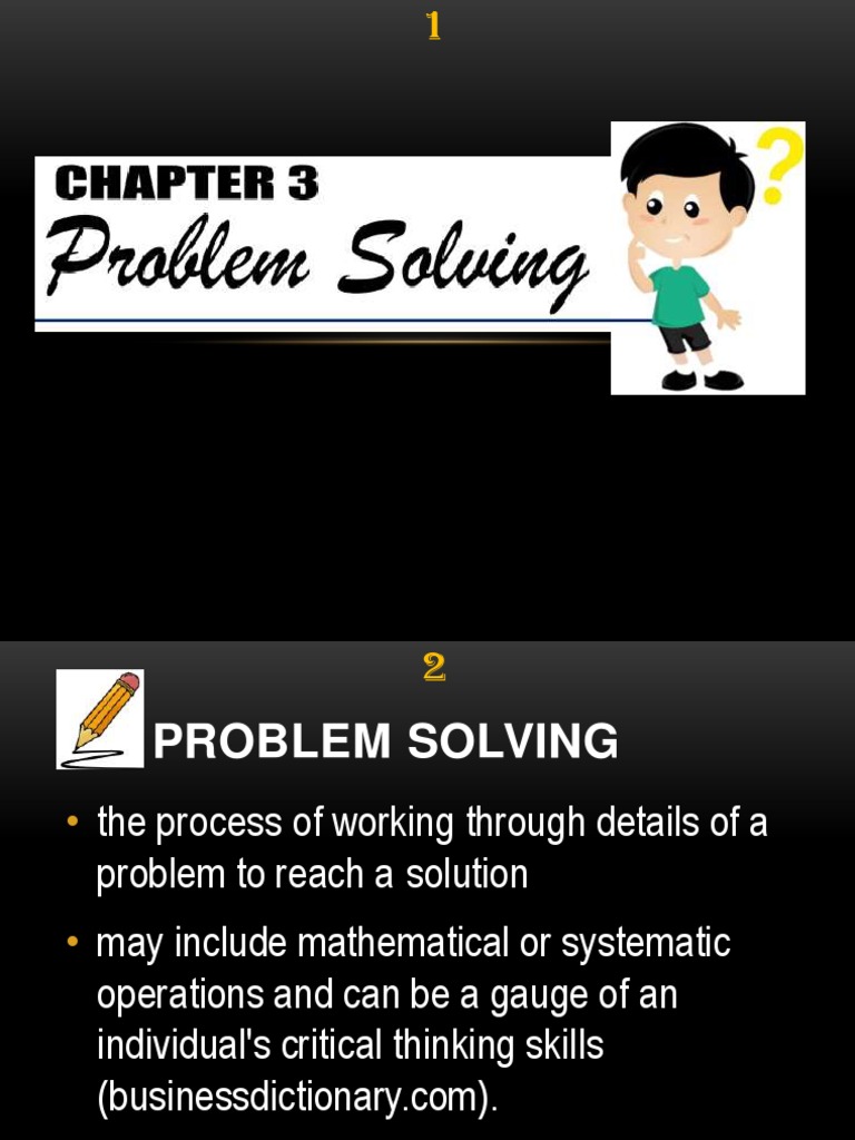Chap 3 Problem Solving | PDF | Inductive Reasoning | Thought Chap 3 Problem Solving | PDF | Inductive Reasoning | Thought