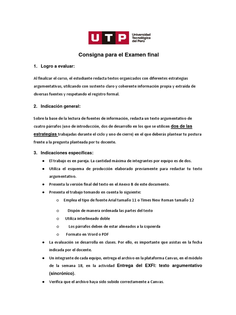 Consigna para El Examen Final | PDF | Aprendizaje | Memoria