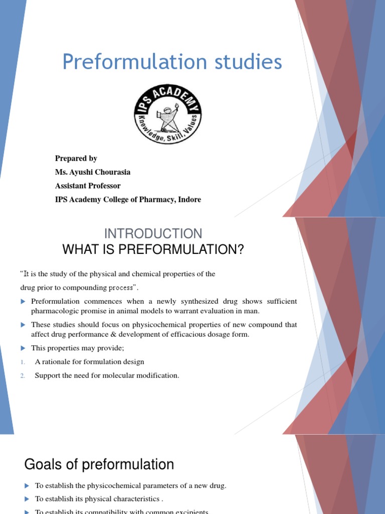 Pre Formulation | Download Free PDF | Solubility | Acid Dissociation ...