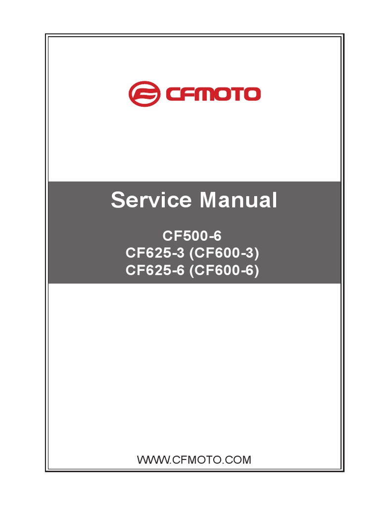 Cf625 3, Cf500 6, Cf625 6 Service Manual v1 | PDF | Bearing (Mechanical ...