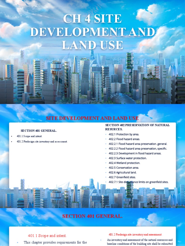 Chapter 4 Site Development and Land Use. | PDF | Stormwater | Surface ...