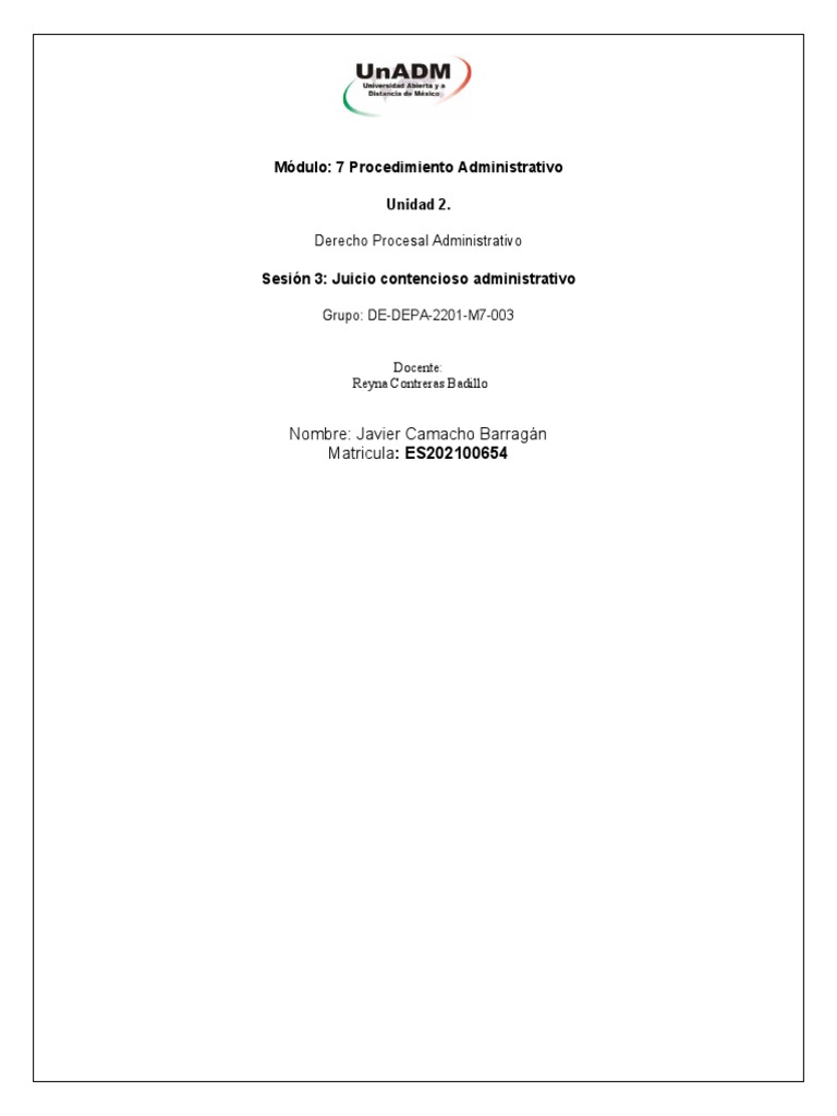 M7_U2_S3_JACB | PDF | Ley procesal | Jurisdicción