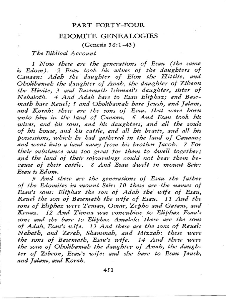 Edo Mite Genealogies | PDF | Jacob | Hebrew Bible People