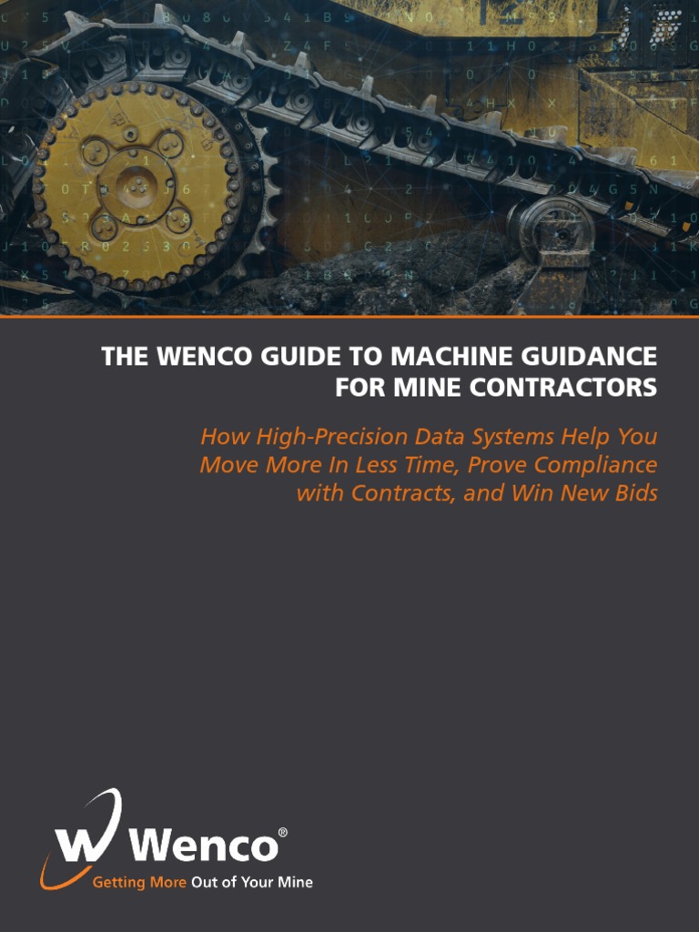 Wenco's Machine Guidance for Contractors | PDF | Mining | Surveying