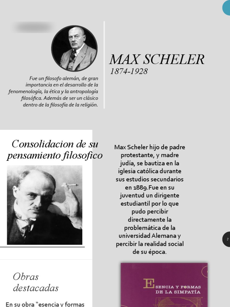 Max Scheler | PDF | Metafísica | Teorías filosóficas