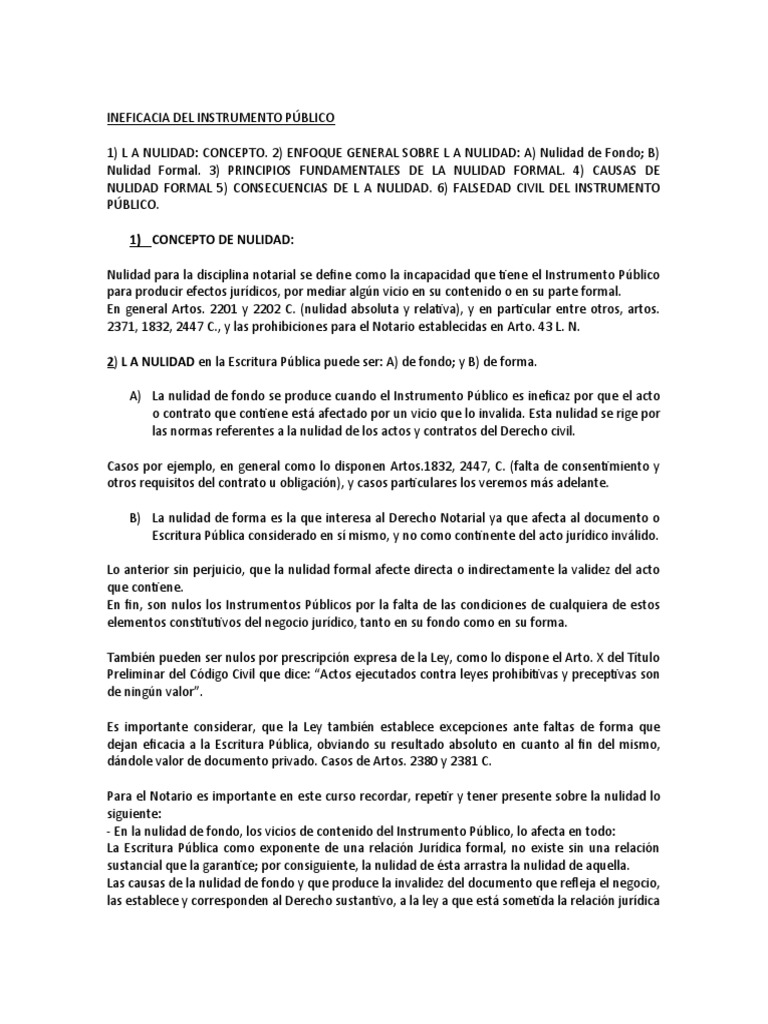 Falsedad de Documento Público (Escritura) | PDF | Ley común | Derecho ...