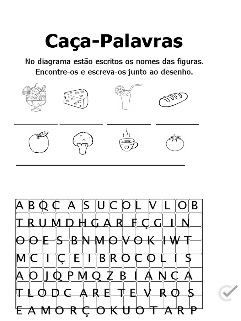 Atividades De Alfabetizacao Caca Palavras Pdf