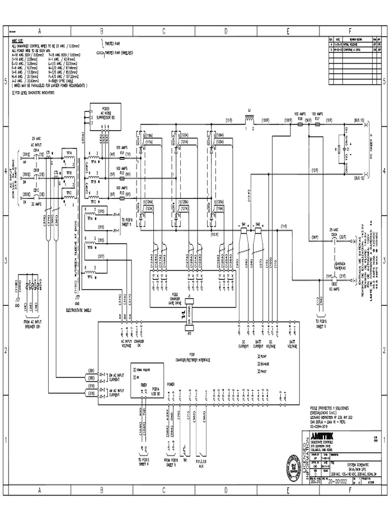 Diagramas Esquemáticos de Control Del UPS Industrial | PDF